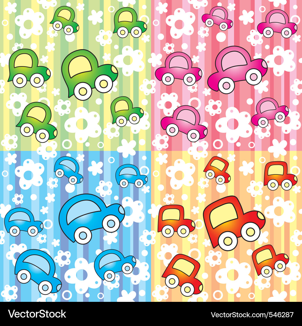 Colorful cars Royalty Free Vector Image - VectorStock