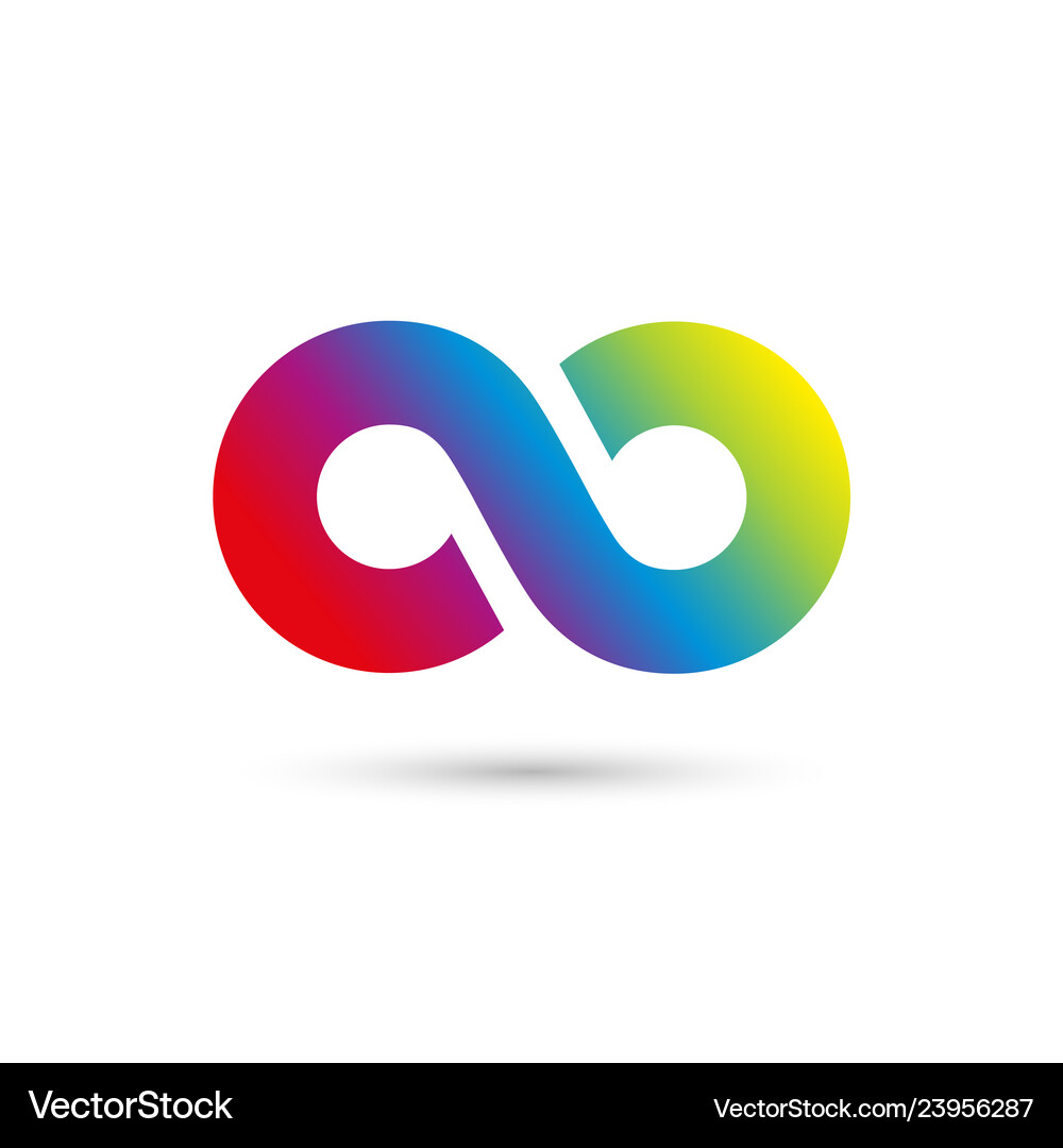 Concept of eternity logo Royalty Free Vector Image