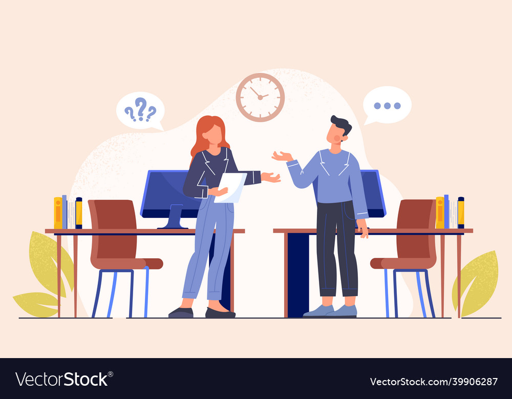 Job interview concept Royalty Free Vector Image Job interview concept Royalty Free Vector Image