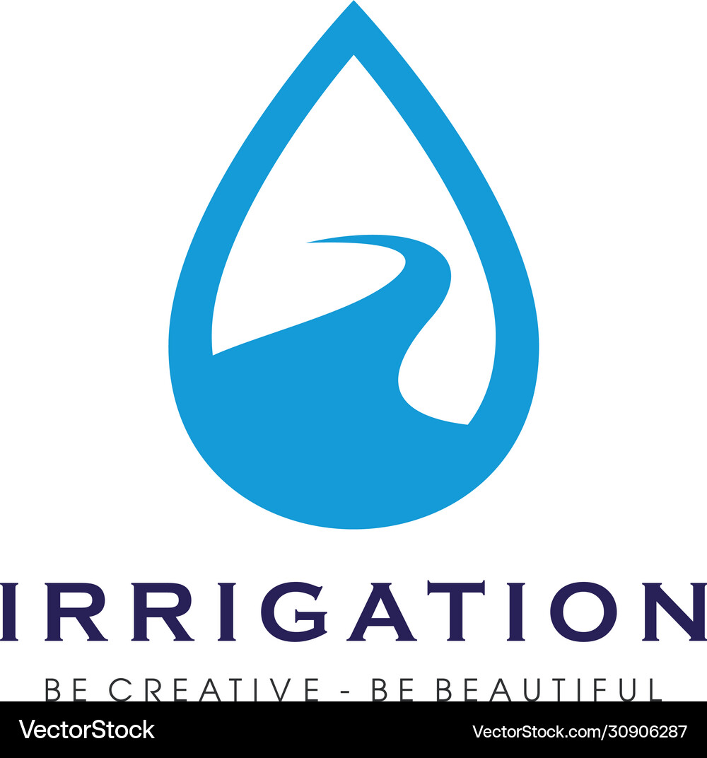 Sprinkler and irrigation logo inspiration Vector Image