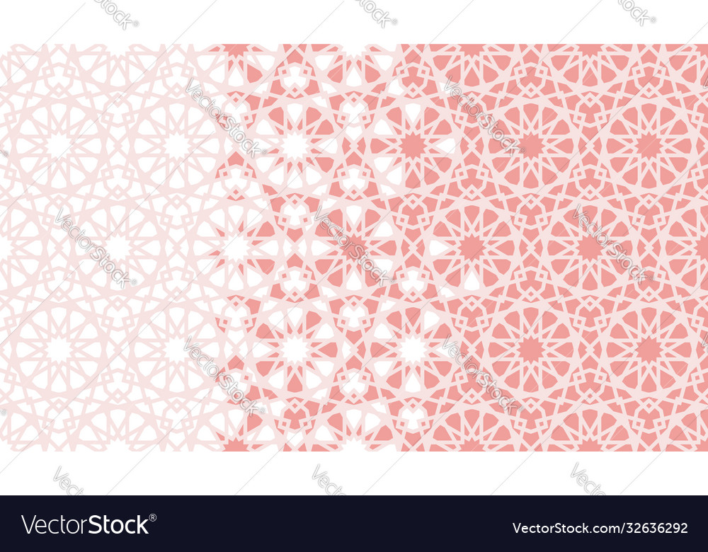 Arabesque seamless pattern geometric Royalty Free Vector