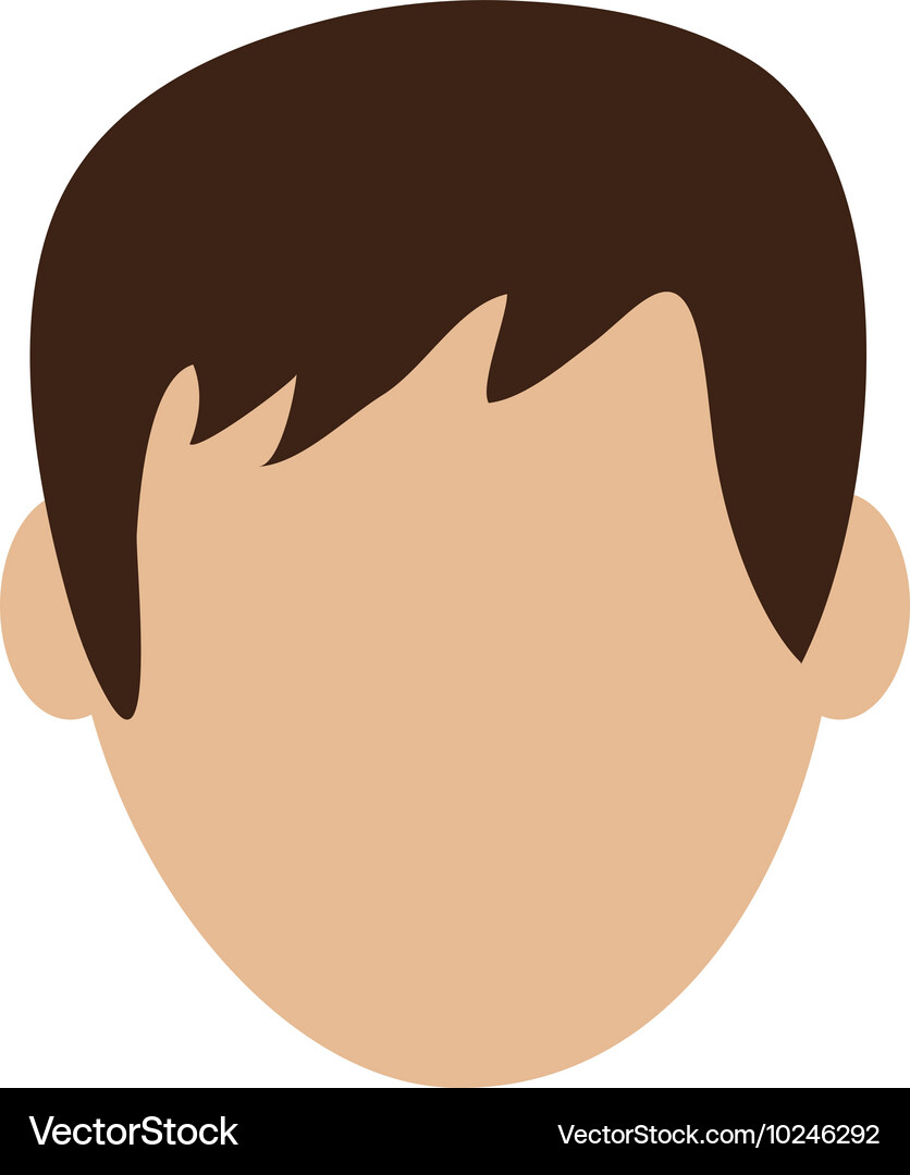 Faceless head of man icon Royalty Free Vector Image
