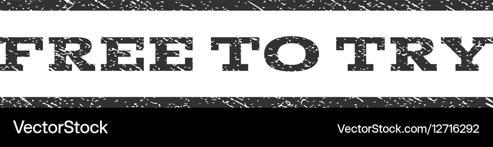 Free to try watermark stamp Royalty Free Vector Image