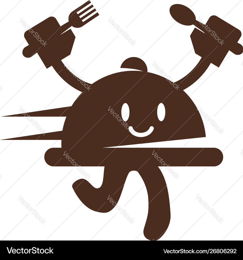 Restaurant service abstract logo template symbol Vector Image