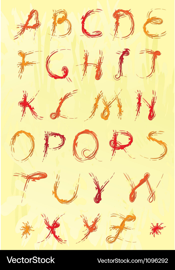 Set of colorful letters Royalty Free Vector Image