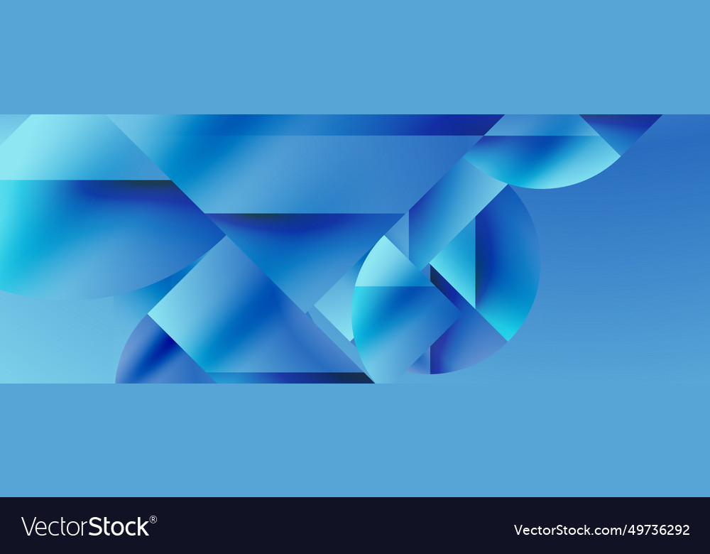 Simple geometric forms - dynamic geometric Vector Image