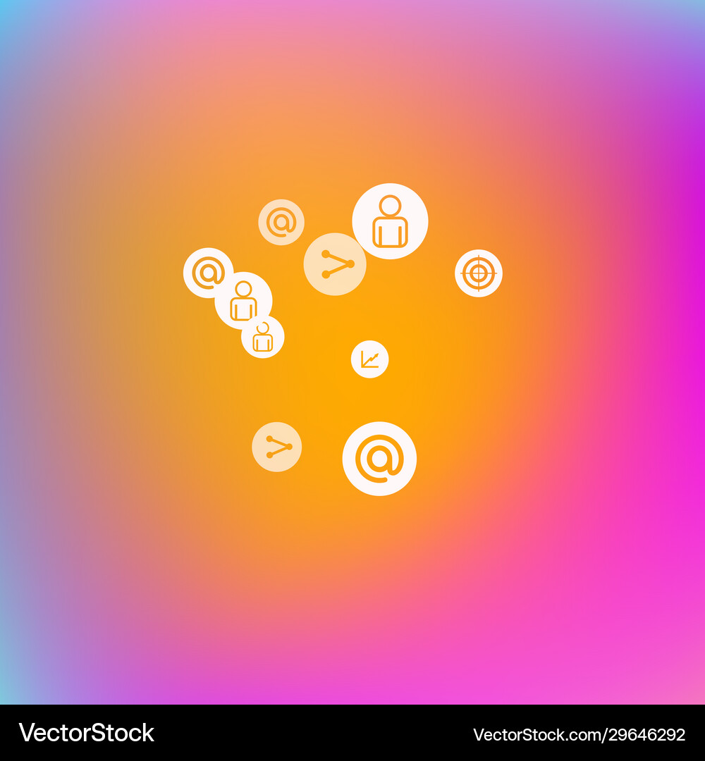 Social media marketing communication networking Vector Image
