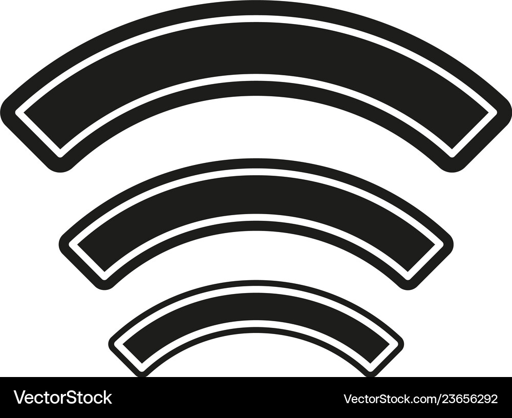 Wireless and wifi icons network symbol Royalty Free Vector