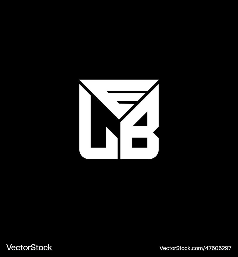 Elb letter logo creative design with graphic Vector Image