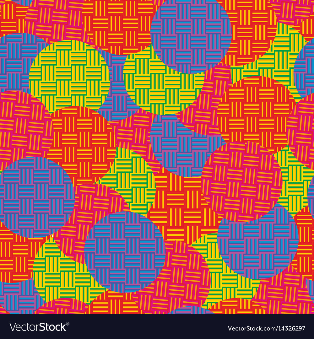 Seamless pattern with round elements Royalty Free Vector