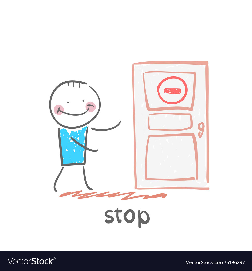 Stop Royalty Free Vector Image - VectorStock