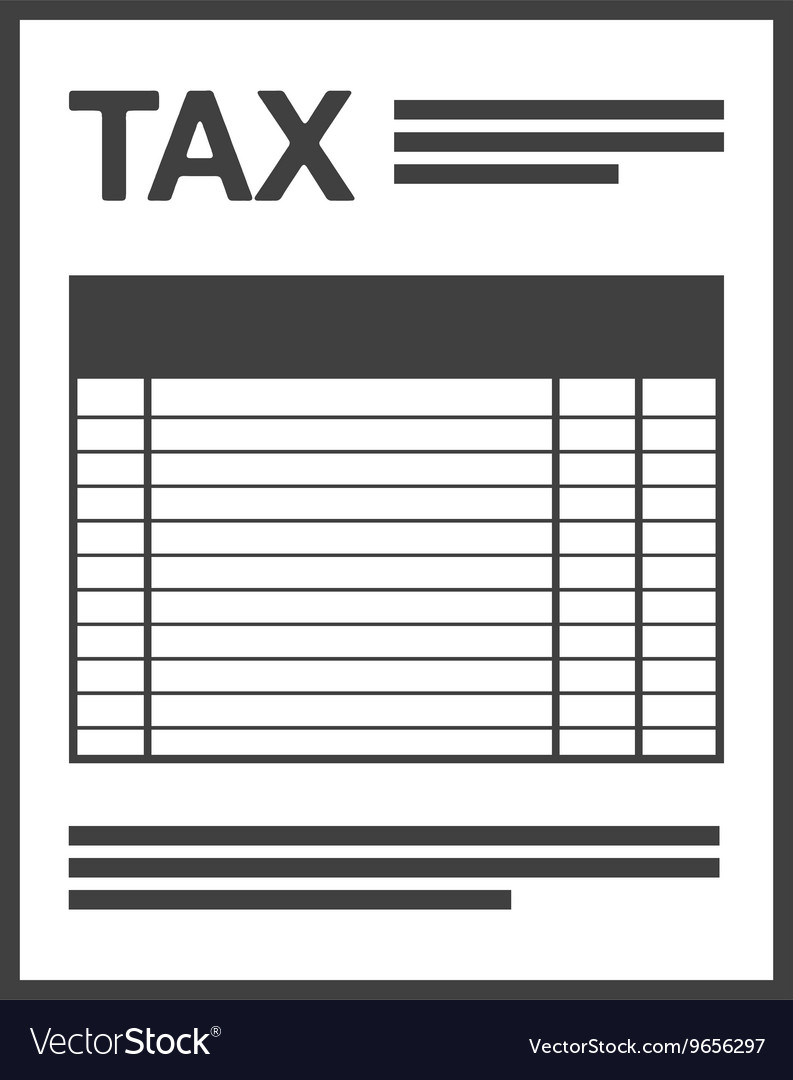 Tax form isolated icon design Royalty Free Vector Image Tax form isolated icon design Royalty Free Vector Image