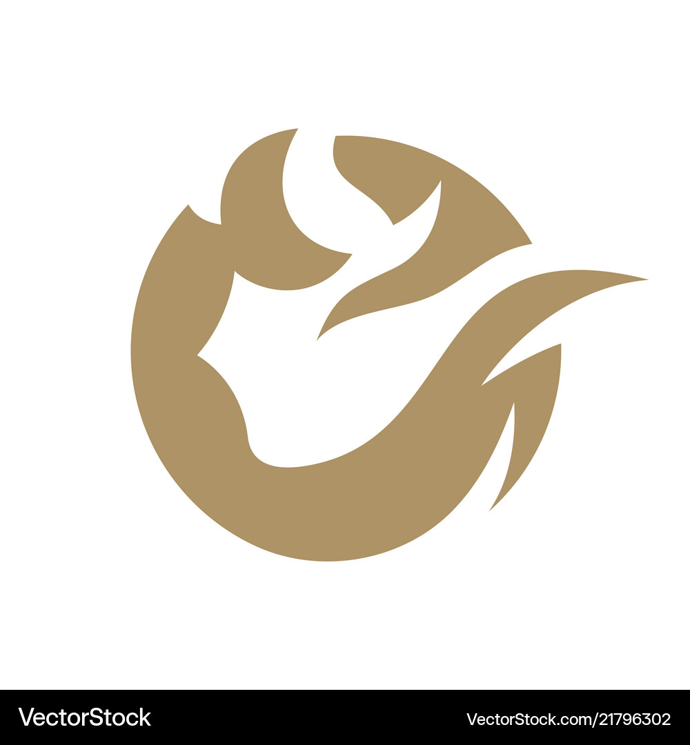 Beauty salon abstract sign Royalty Free Vector Image