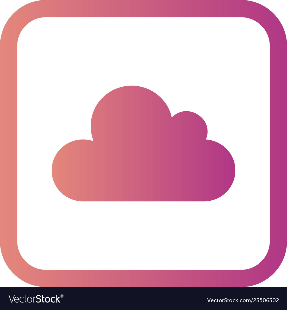 Cloud icon Royalty Free Vector Image - VectorStock