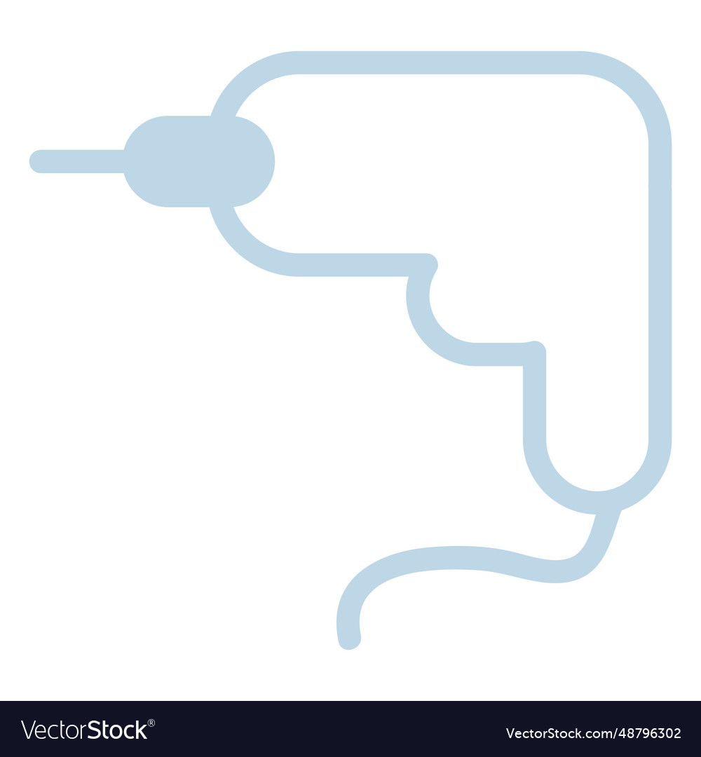 Drill machine line icon Royalty Free Vector Image