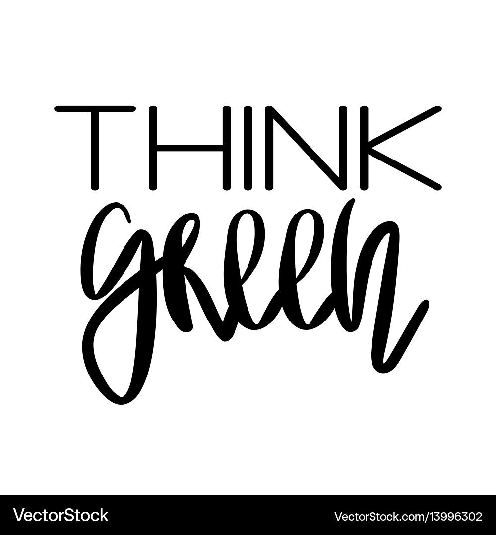 Earth day concept - decorative handdrawn lettering