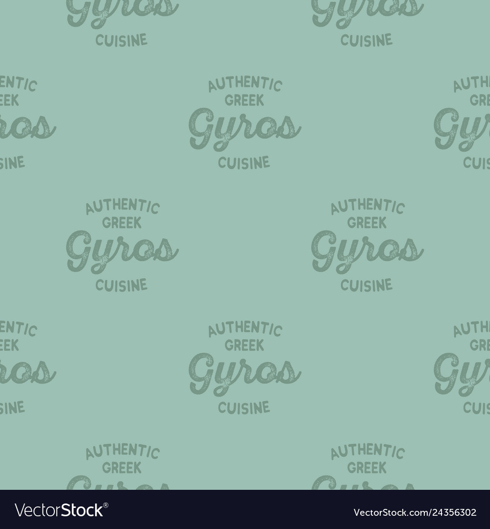 Gyros seamless pattern Royalty Free Vector Image