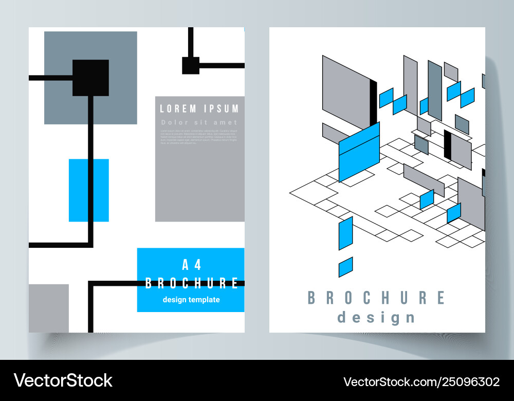 Layout a4 format modern cover Royalty Free Vector Image