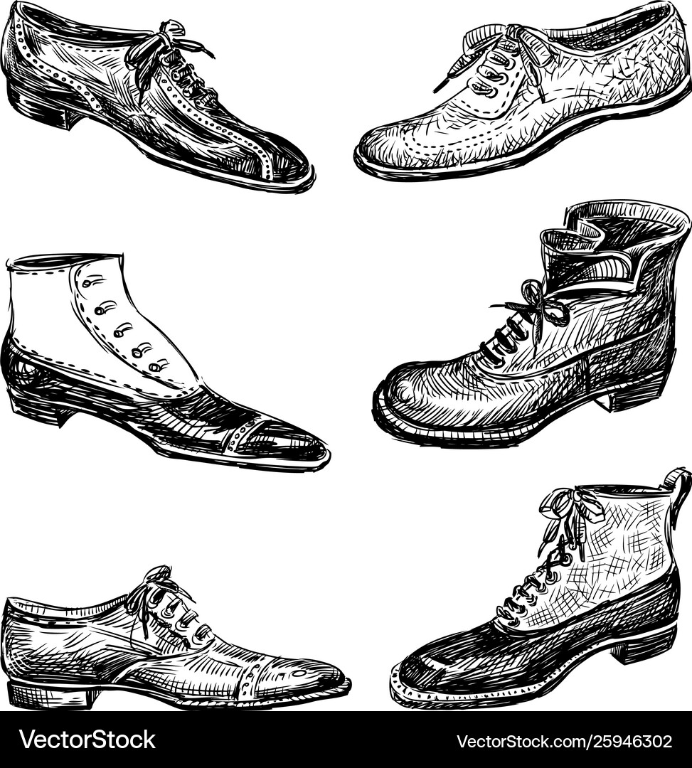 Mens shoes Royalty Free Vector Image - VectorStock