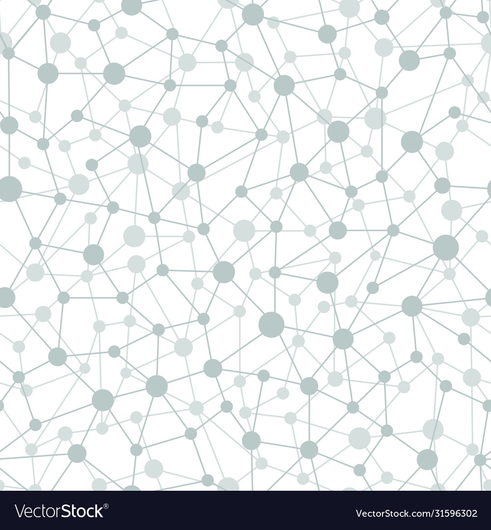 Neural Network Seamless Pattern Network Royalty Free Vector