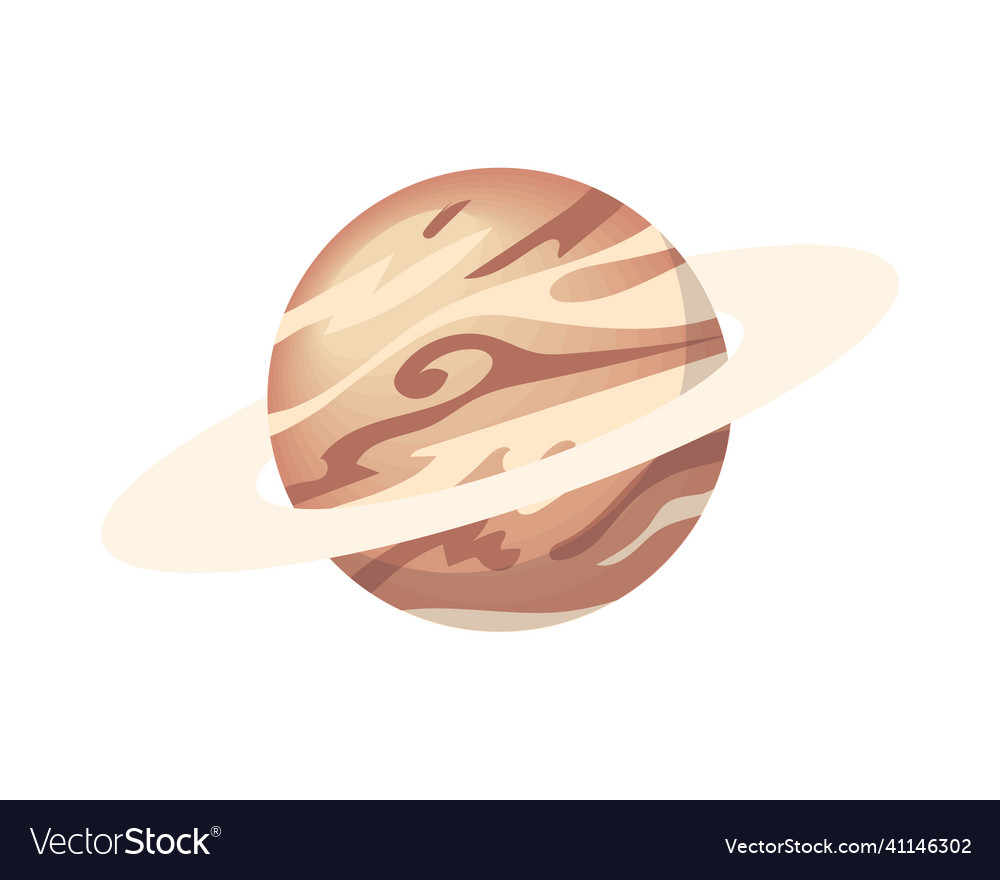 Saturn planet space Royalty Free Vector Image - VectorStock