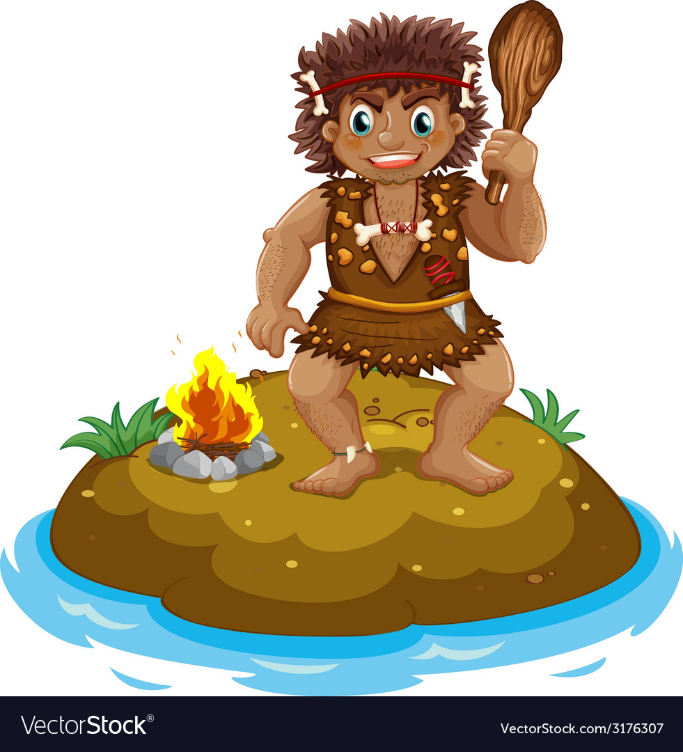 Caveman Royalty Free Vector Image - VectorStock