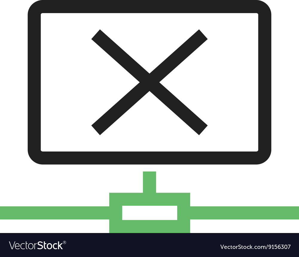 Disconnected network Royalty Free Vector Image