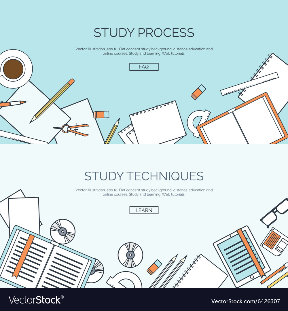 Flat backgrounds set Royalty Free Vector Image