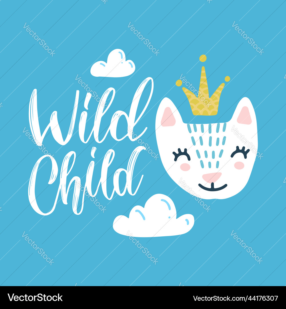 Hand-drawn color cute children s Royalty Free Vector Image