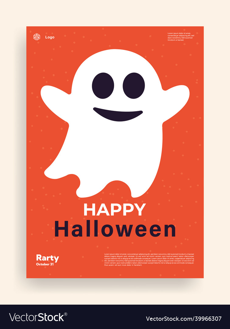 Happy halloween poster perfect Royalty Free Vector Image