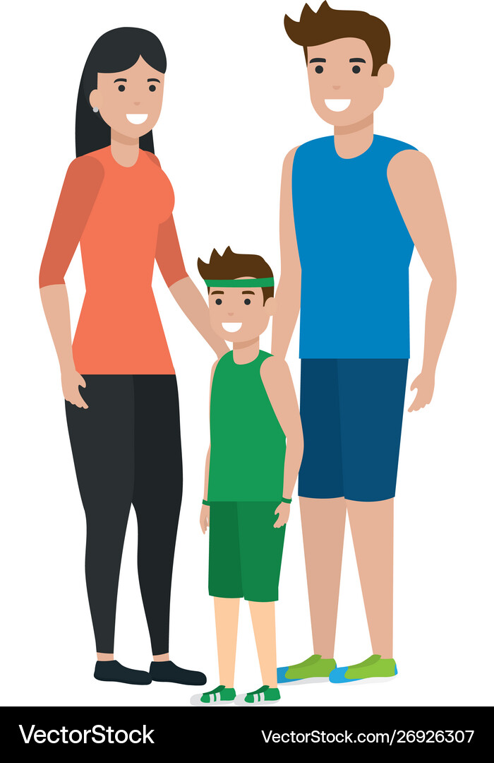 Isolated family members design Royalty Free Vector Image