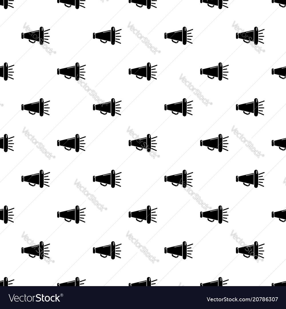 Megaphone pattern seamless Royalty Free Vector Image