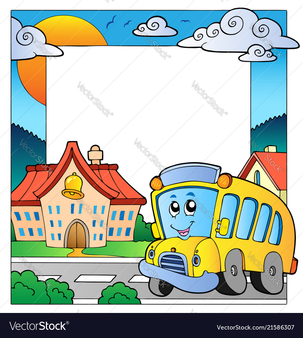 School theme frame 5 Royalty Free Vector Image