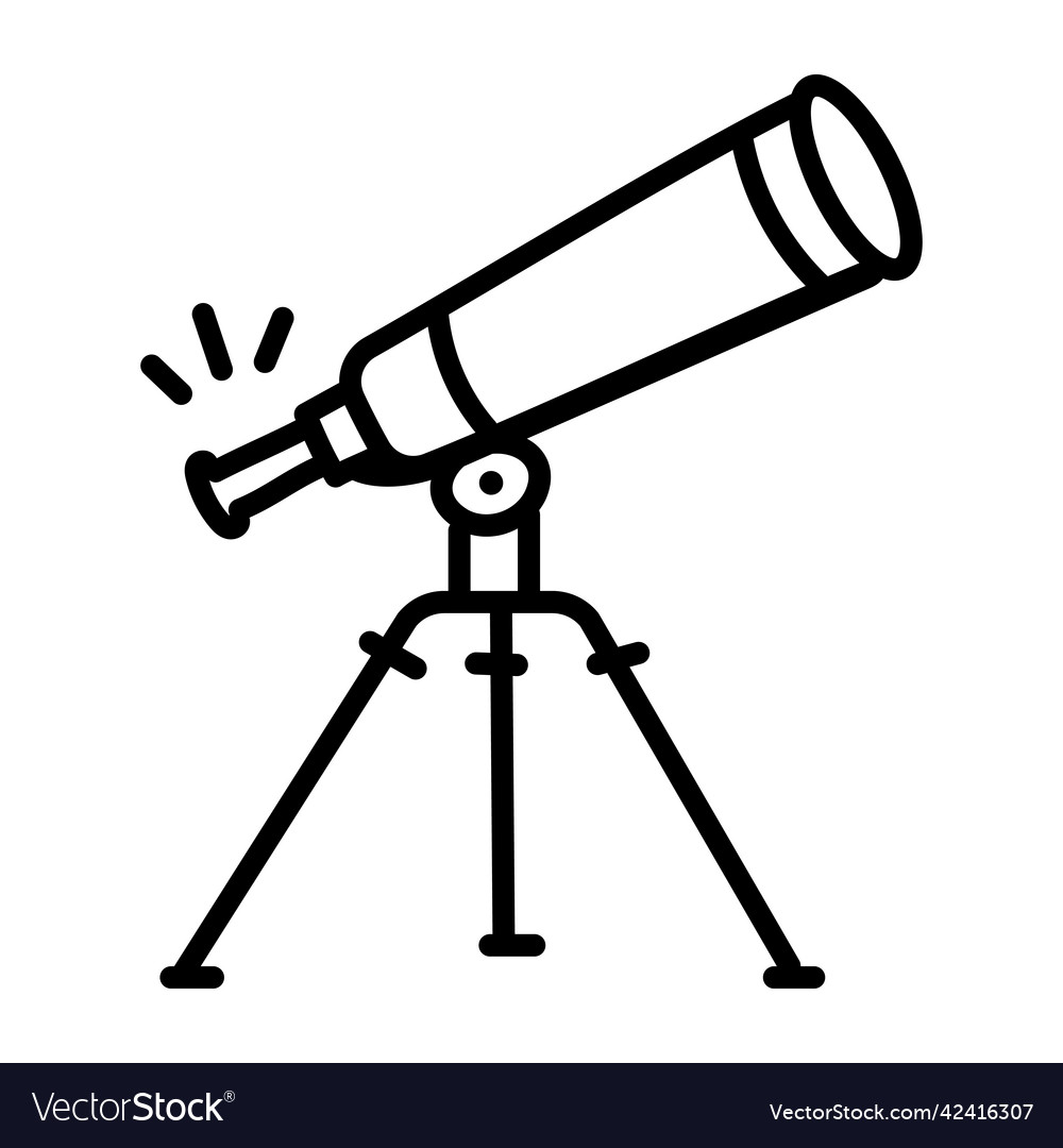 Telescope Royalty Free Vector Image - VectorStock