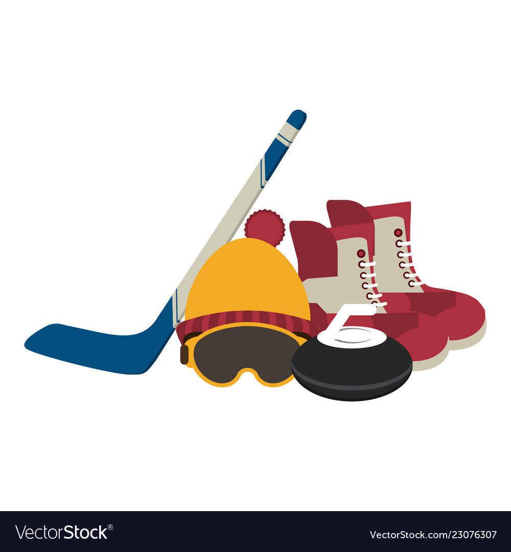 Winter sport equipment Royalty Free Vector Image
