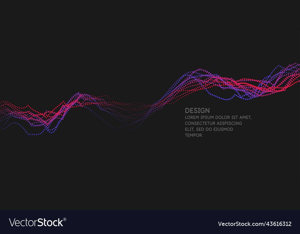 Abstract background with dynamic waves Royalty Free Vector