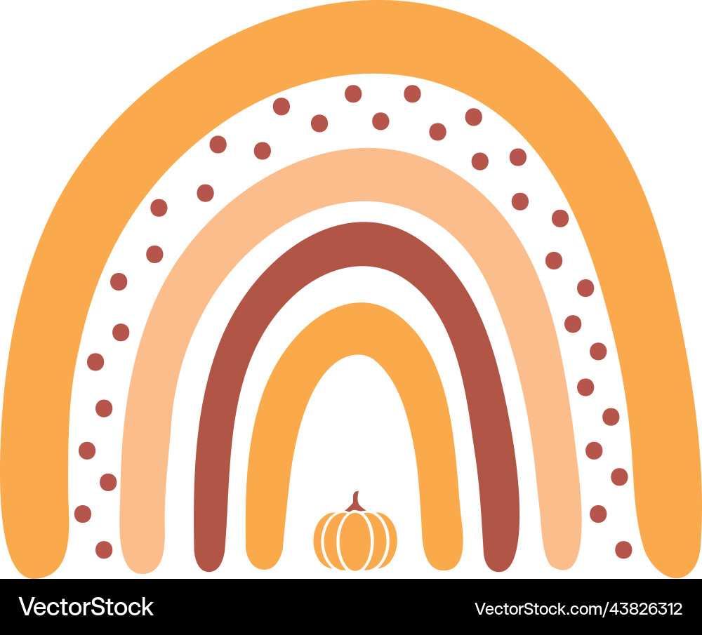 Autumn rainbow Royalty Free Vector Image - VectorStock