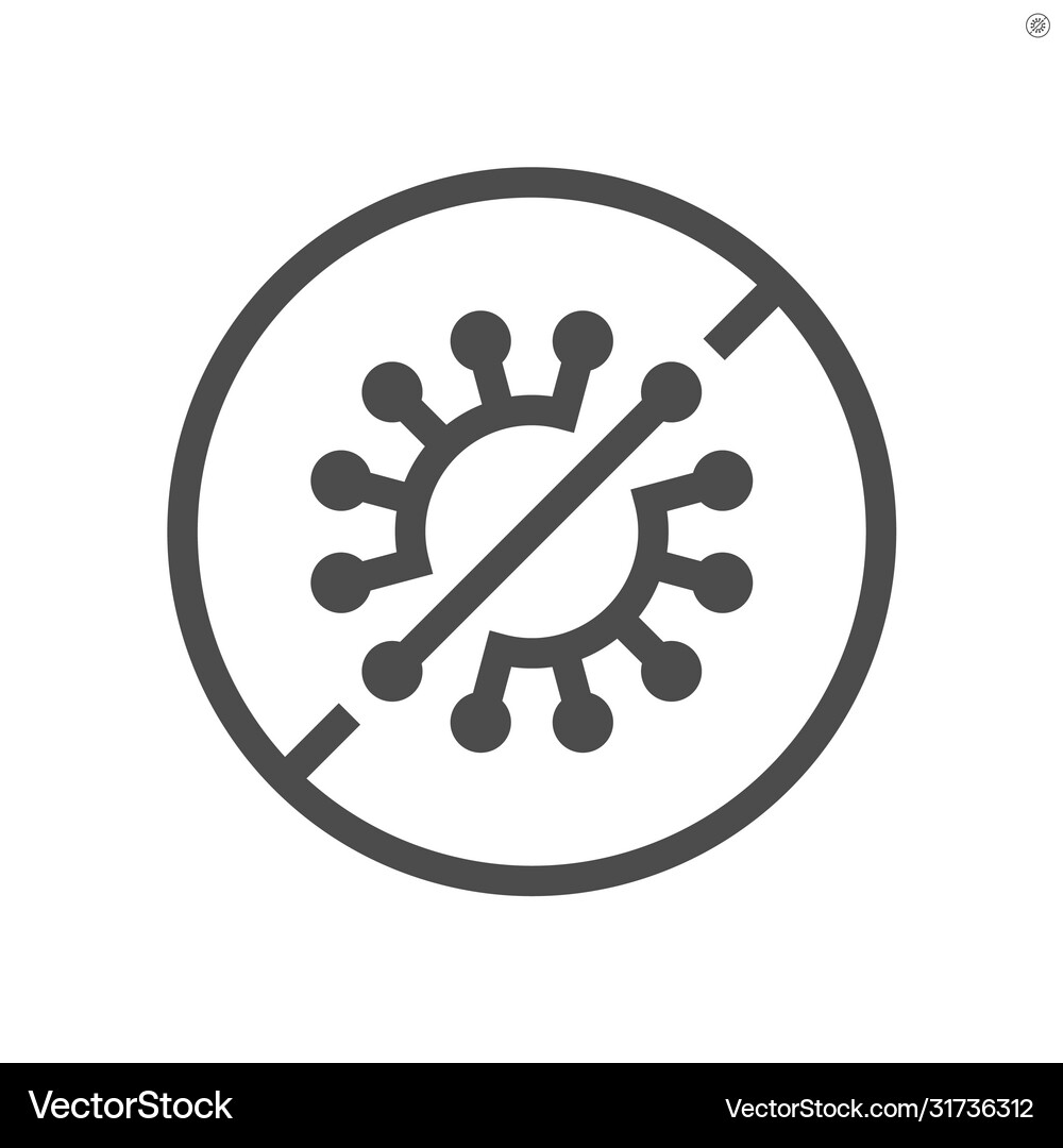 Coronavirus disease icon design 48x48 pixel Vector Image