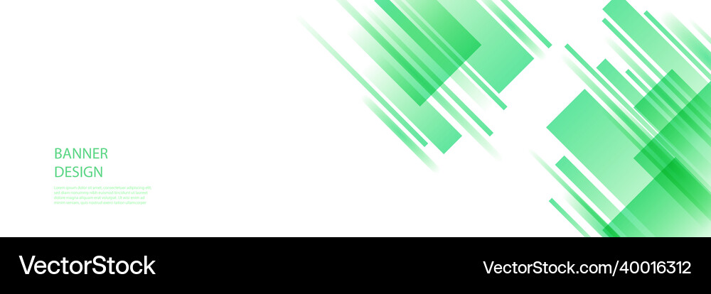 Modern green banner background abstract graphic Vector Image