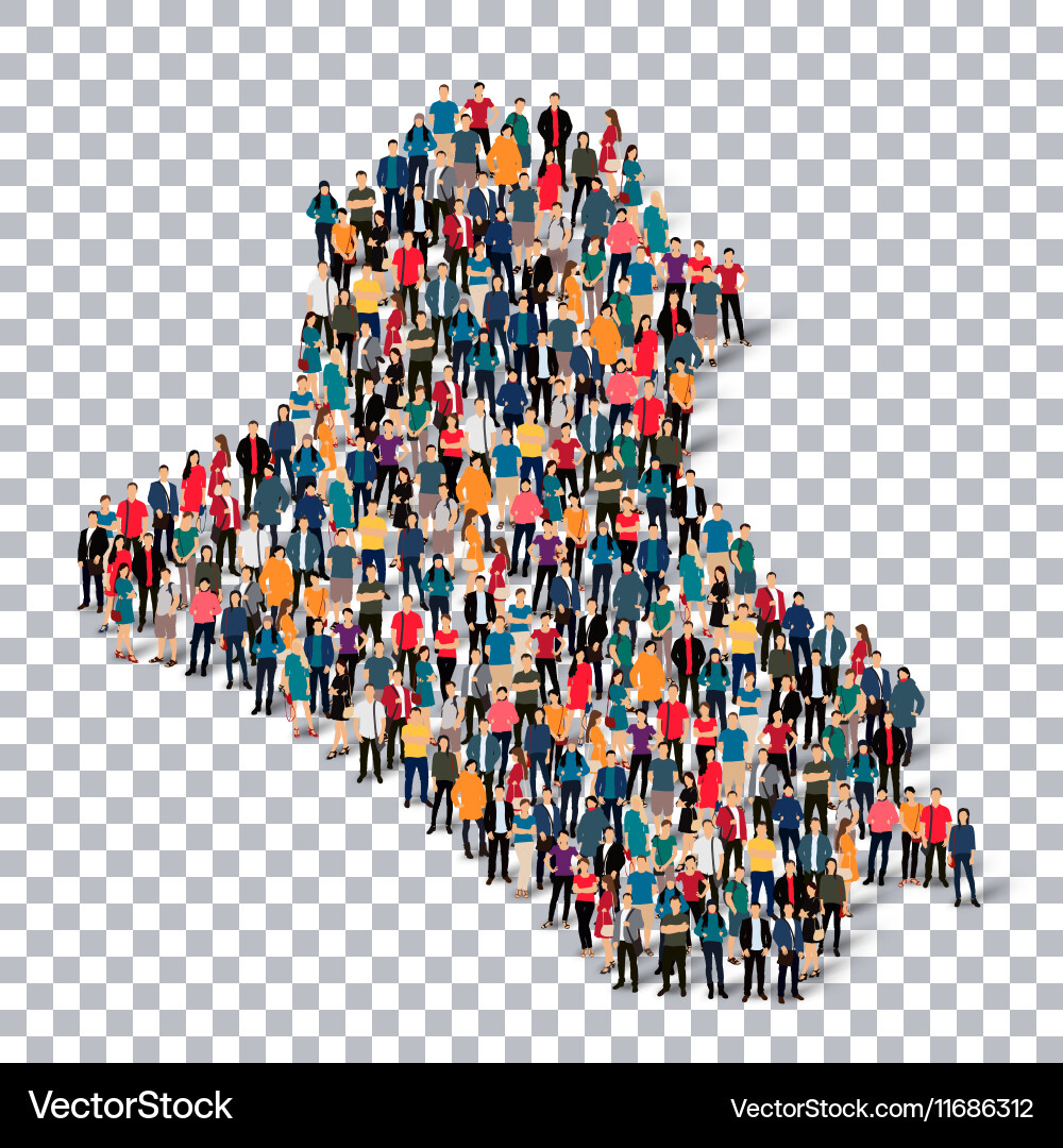 People map country iraq Royalty Free Vector Image