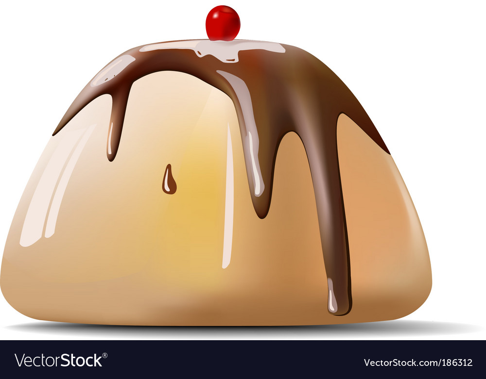 Pudding Royalty Free Vector Image - VectorStock