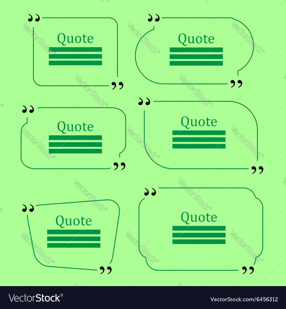 Quote Bubbles Royalty Free Vector Image - VectorStock