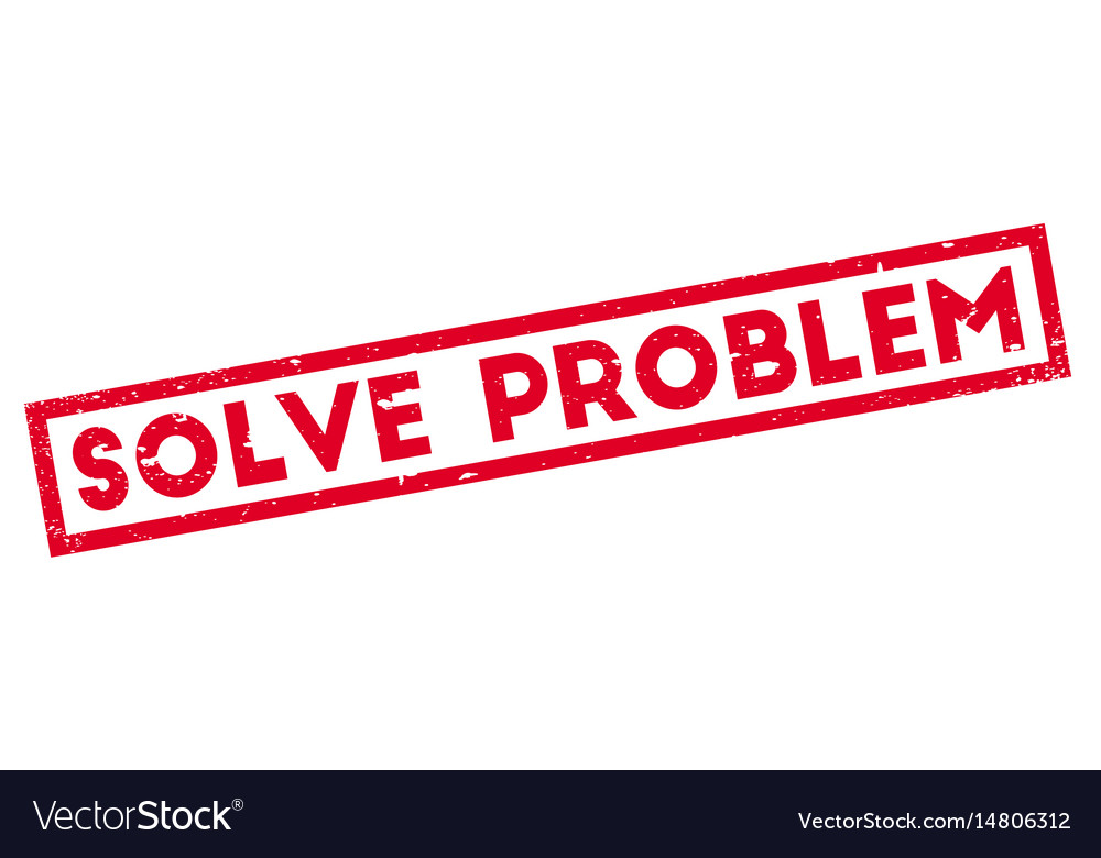 Solve problem rubber stamp Royalty Free Vector Image Solve problem rubber stamp Royalty Free Vector Image