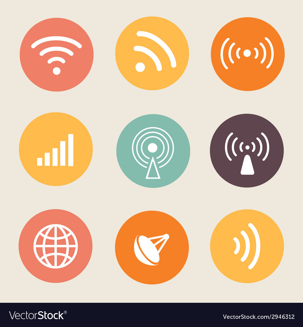 Wireless icon Royalty Free Vector Image - VectorStock