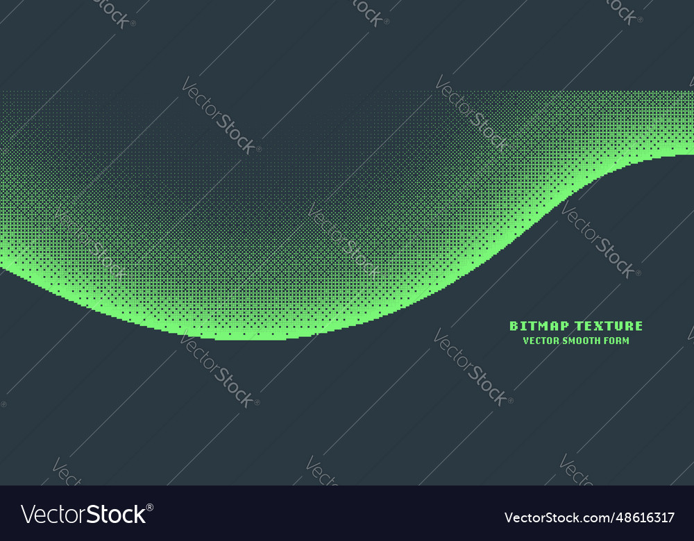 8 bit pixel art bitmap texture smooth form dither Vector Image