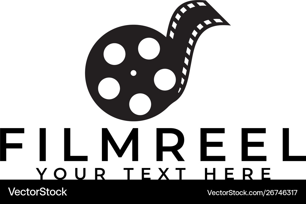 Film logo design template isolated Royalty Free Vector Image