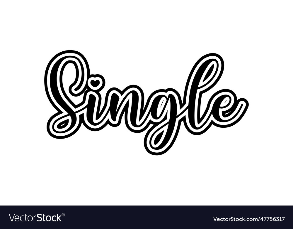 Single Royalty Free Vector Image - VectorStock