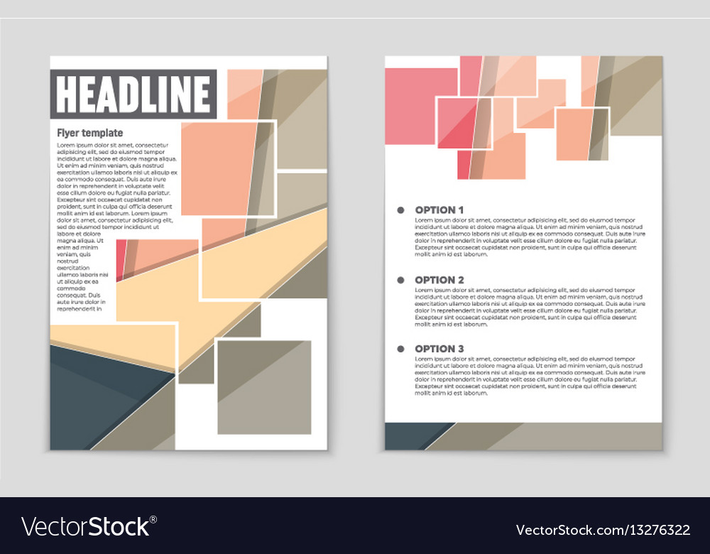 Abstract layout background set for art Royalty Free Vector