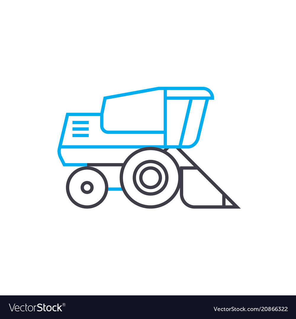 Bulldozer thin line stroke icon Royalty Free Vector Image Bulldozer thin line stroke icon Royalty Free Vector Image