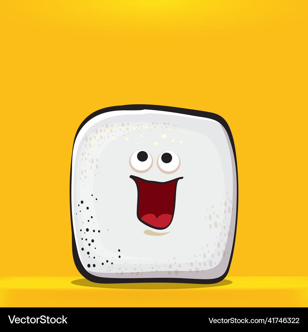 Cartoon sugar characters isolated Royalty Free Vector Image